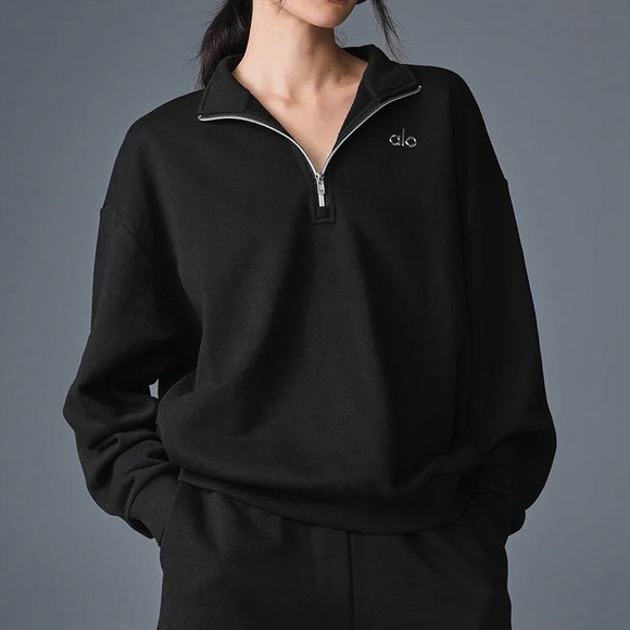 ALO Yoga | Tops | Nwt Alo Accolade 4 Zip Pullover In Black | Poshmark